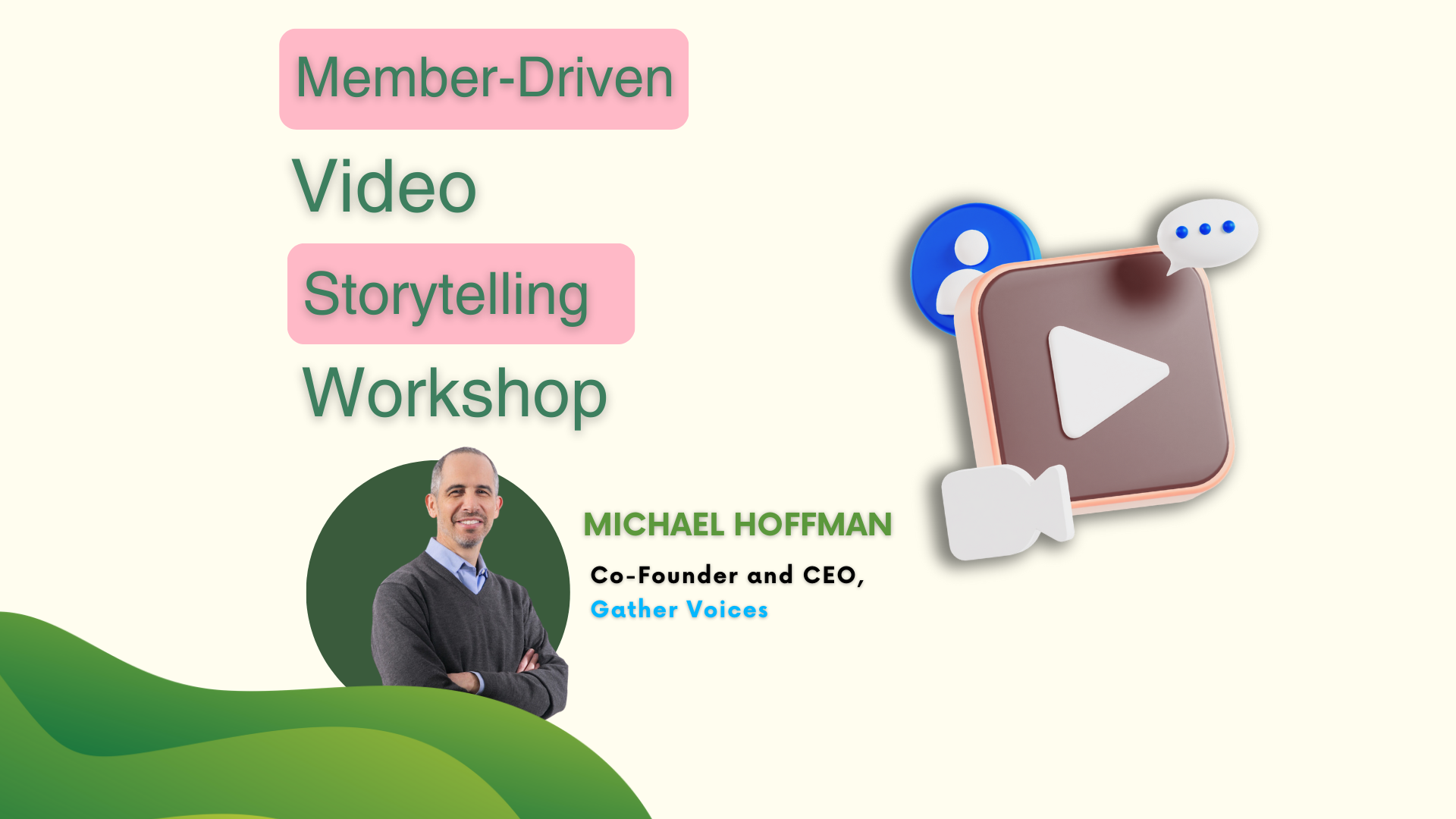 W382: Member-Driven Video Storytelling Workshop – UST Education Series