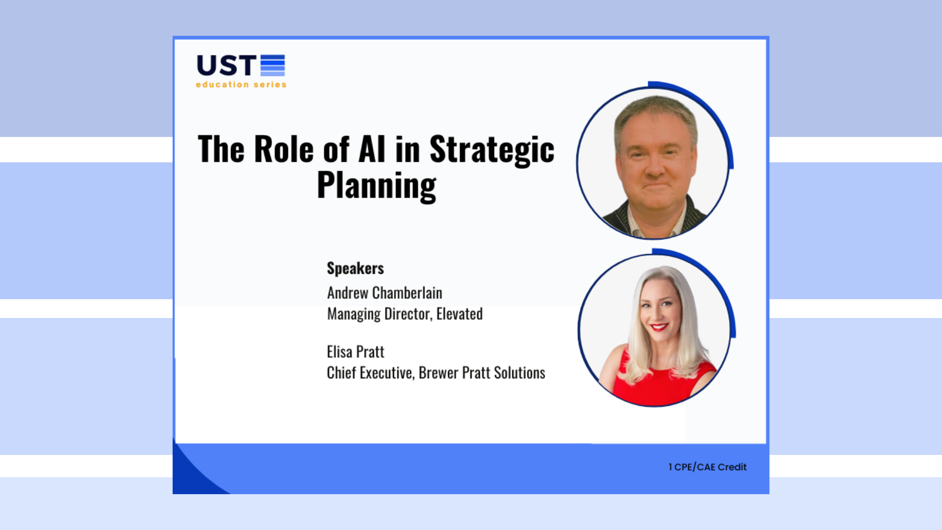 The Role of AI in Strategic Planning – UST Education Series