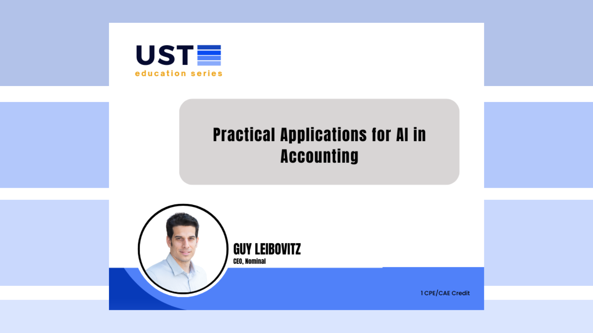 Accounting – UST Education Series
