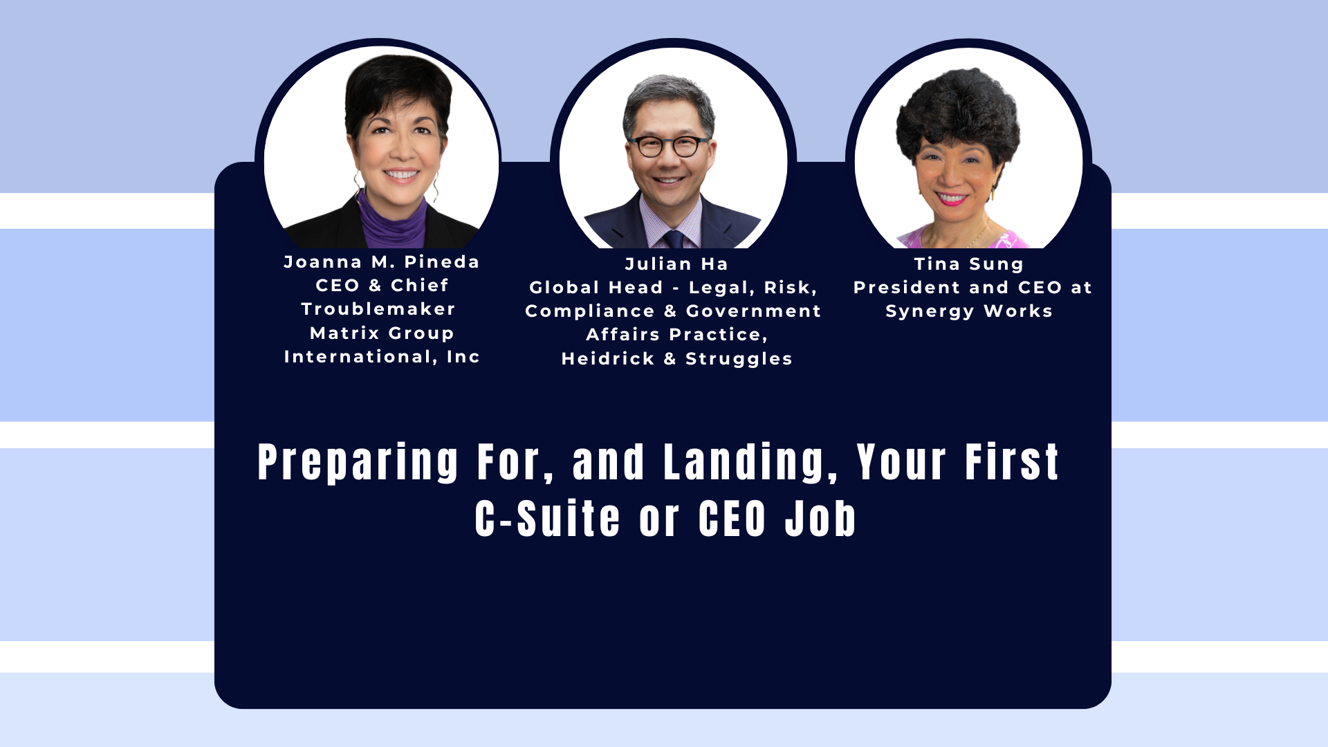 Preparing For, and Landing, Your First C-Suite or CEO Job – UST ...