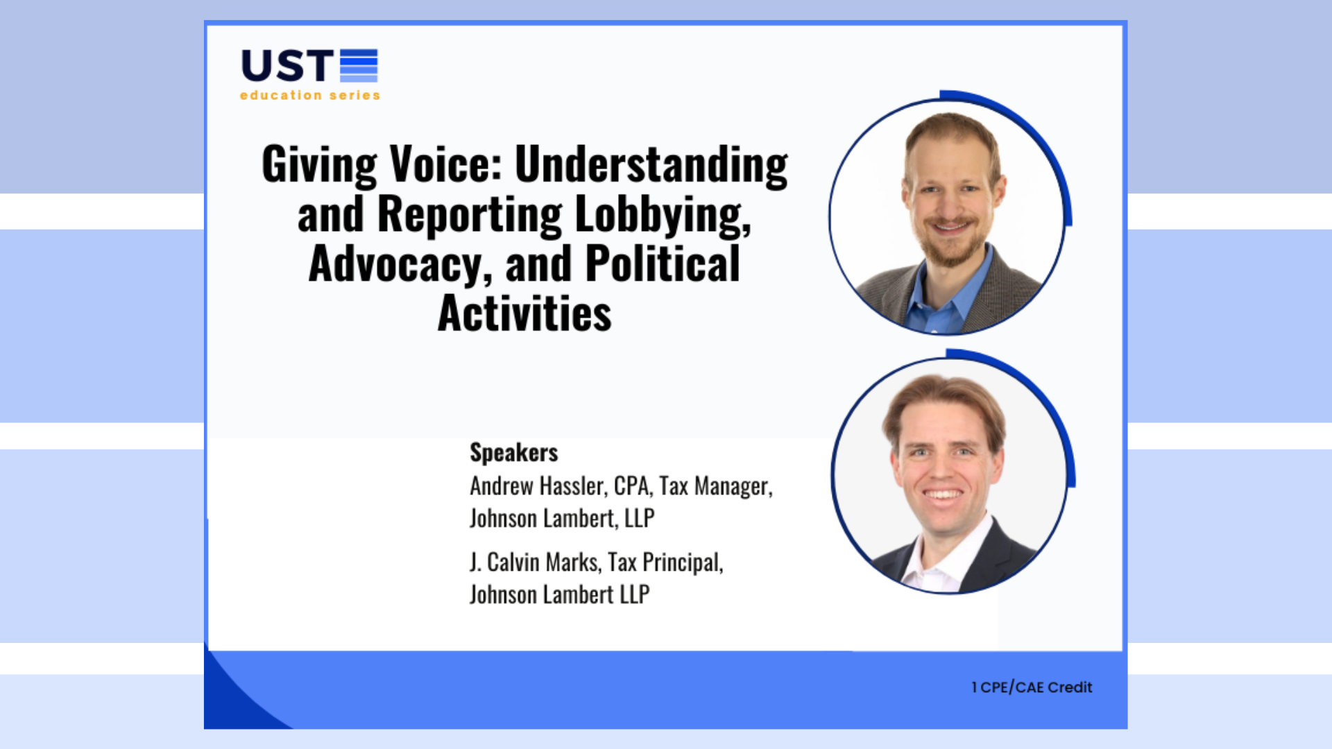 Giving Voice: Understanding and Reporting Lobbying, Advocacy, and ...